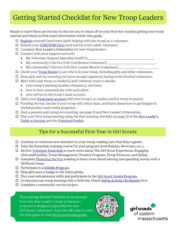 Forms and Documents | Girl Scouts of Eastern Massachusetts (GSEMA)