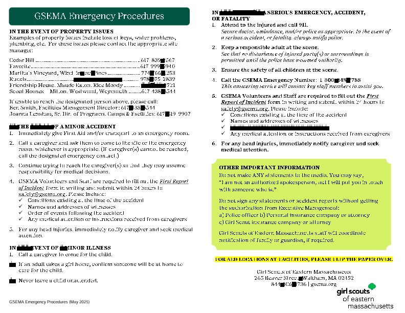 Forms and Documents | Girl Scouts of Eastern Massachusetts (GSEMA)